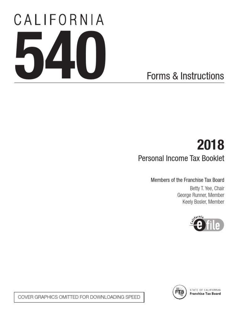 2018 California Personal Income Tax Guide | PDF | Earned Income Tax ...