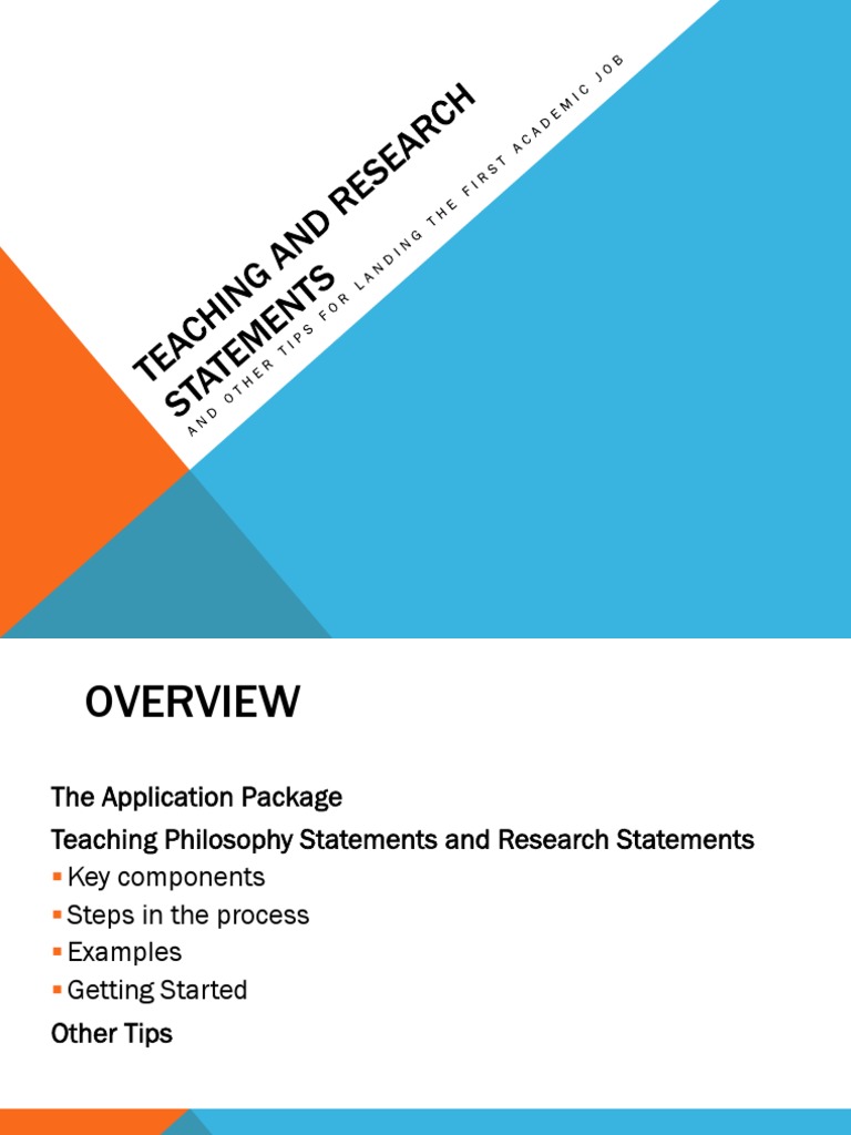 Teaching and Research Statements | Download Free PDF | Qualitative ...