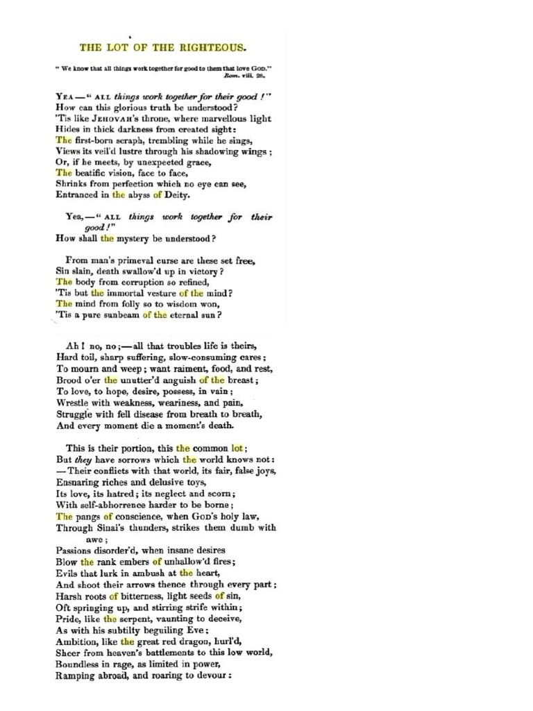 The Lot of The Righteous - James Montgomery | PDF