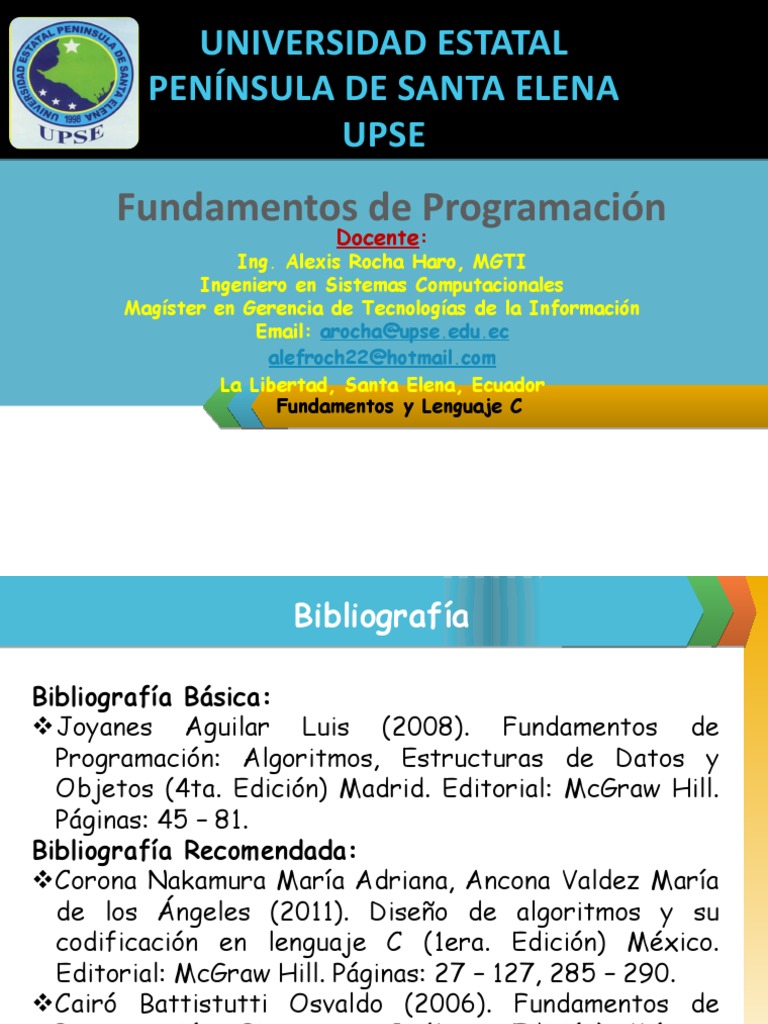 FUNDAMENTOS DE PROGRAMACION - ELECT Y TELECOM - CICLO 1 - Capítulo 3 - OK.pptx | PDF ...