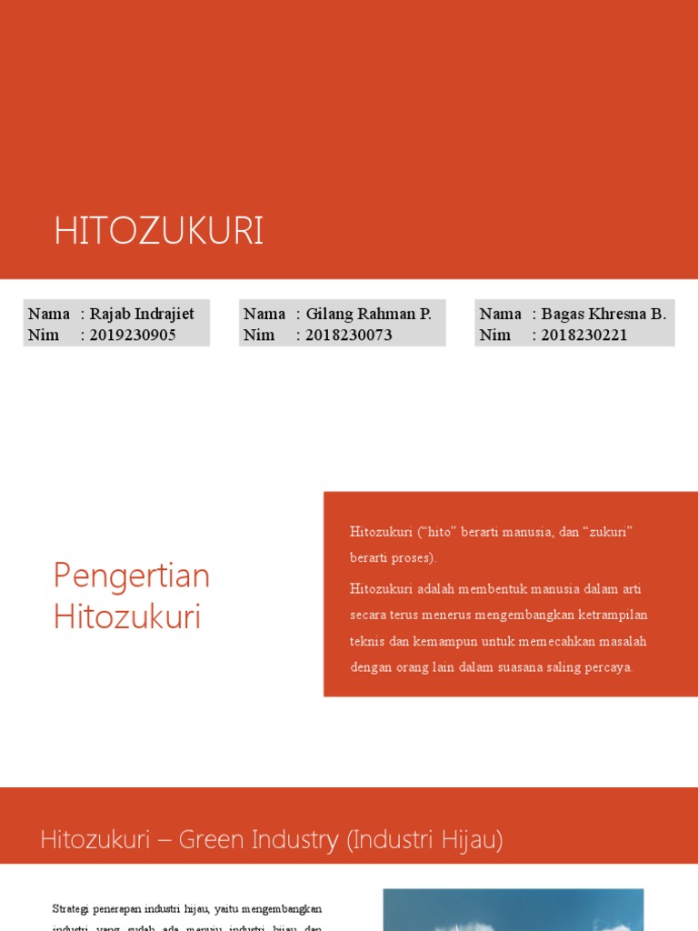 HITOZUKURI (Tugas1) | PDF
