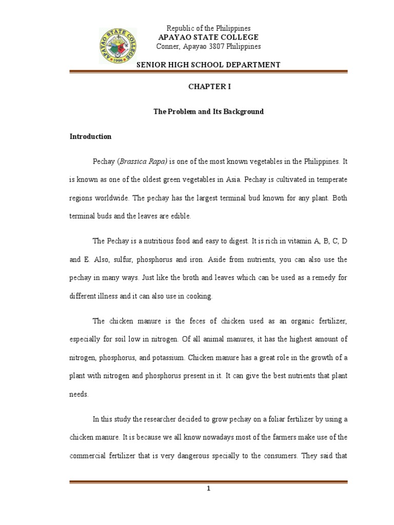 Pechay Body | PDF | Manure | Fertilizer