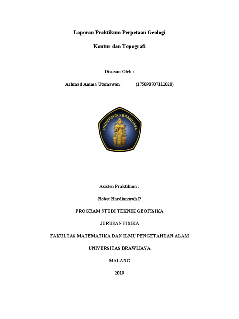 Laporan Praktikum Perpetaan Geologi LP1 | PDF