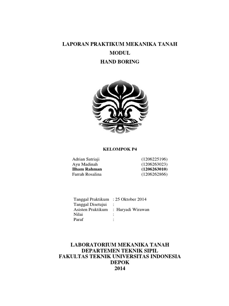 Laporan Praktikum Hand Boring PDF | PDF