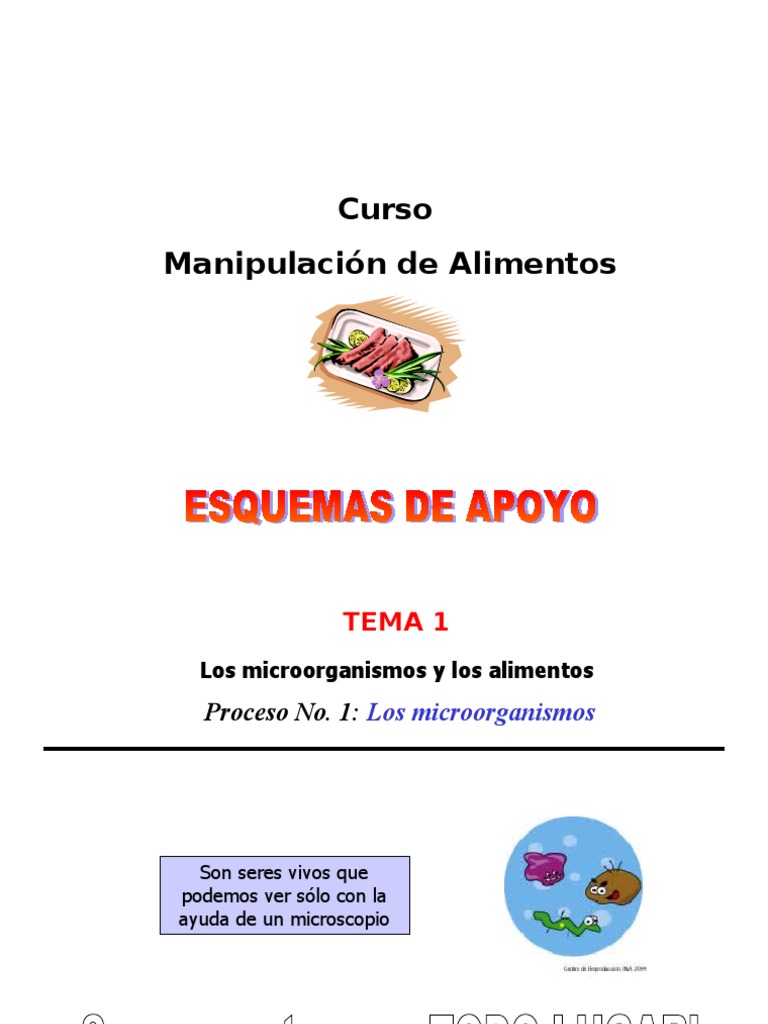 Esquemas Apoyo Manipulacion de Alimentos | PDF | Carne | Alimentos