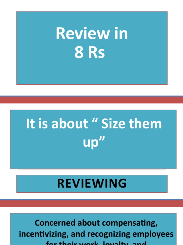 Review On The 8Rs | PDF | Recruitment | Mentorship