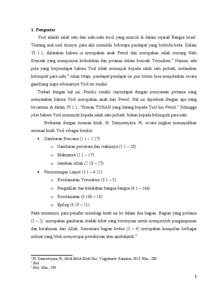 Tugas Kitab Nabi Yoel | PDF | Ilmu Sosial | Filsafat