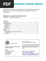Mentimeter Setup Guide for Educators | PDF | Question | Computing