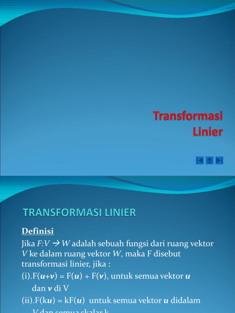 Transformasi Linier | PDF