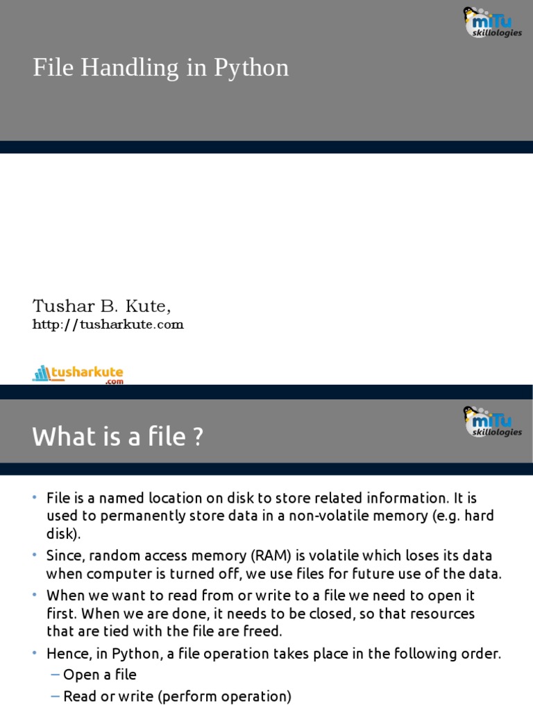 File Handling In Python Pdf Pdf Text File Computer File