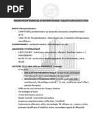 Observation Médicale Typique | PDF | Médecine | Médecine clinique