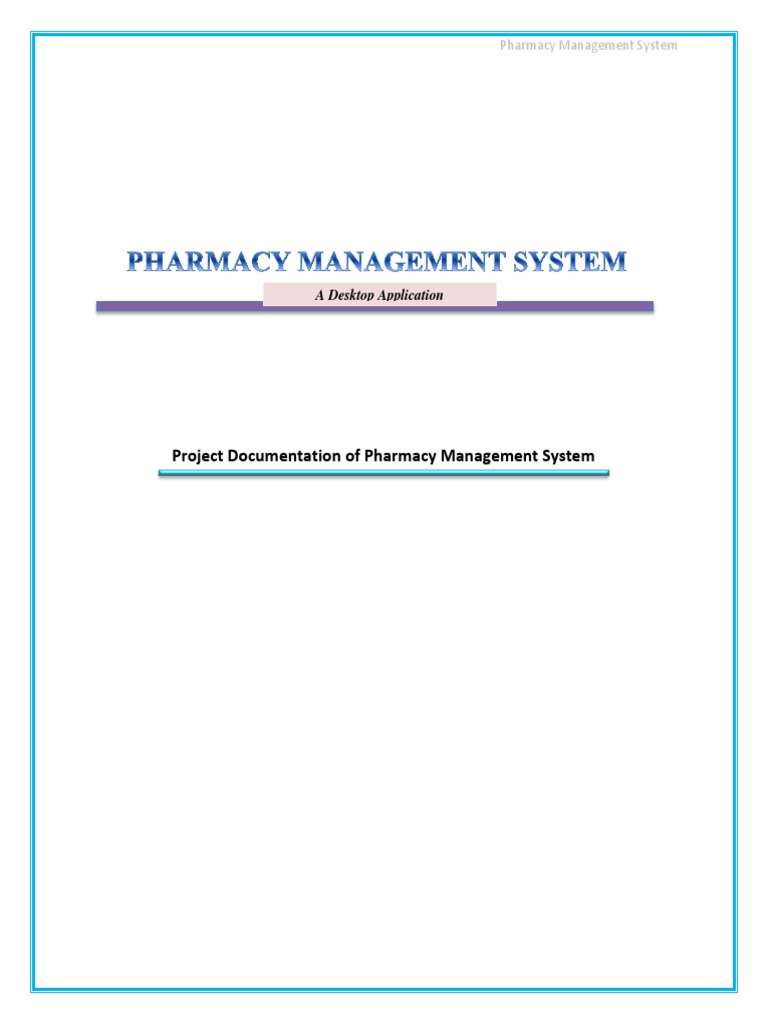 Pharmacy Management System Project Docum PDF | PDF | Information ...