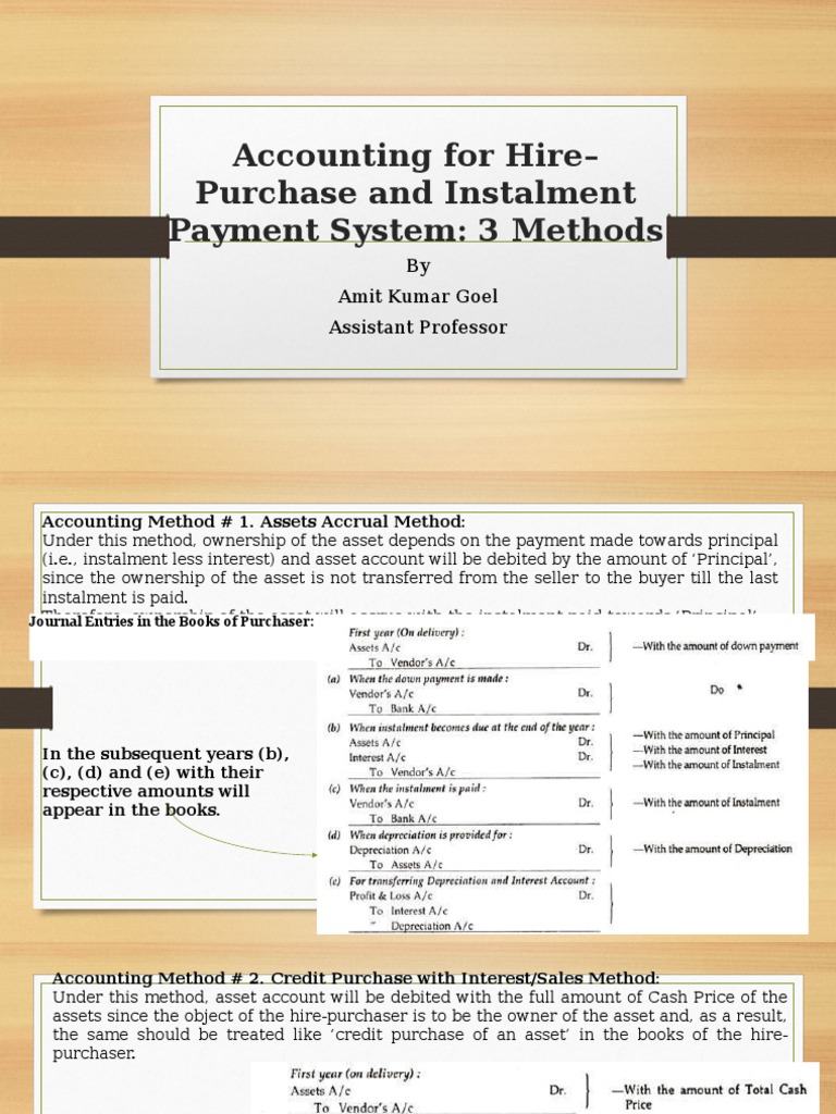 Hire Purchase | Download Free PDF | Debits And Credits | Accrual Hire Purchase | Download Free PDF | Debits And Credits | Accrual