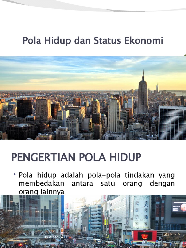Pola Hidup dan Status Ekonomi Modern | PDF | Karier & Perkembangan ...