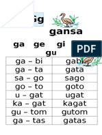 Mga Salitang Nagsisimula Sa Letrang MM, SS, Aa Posters | PDF