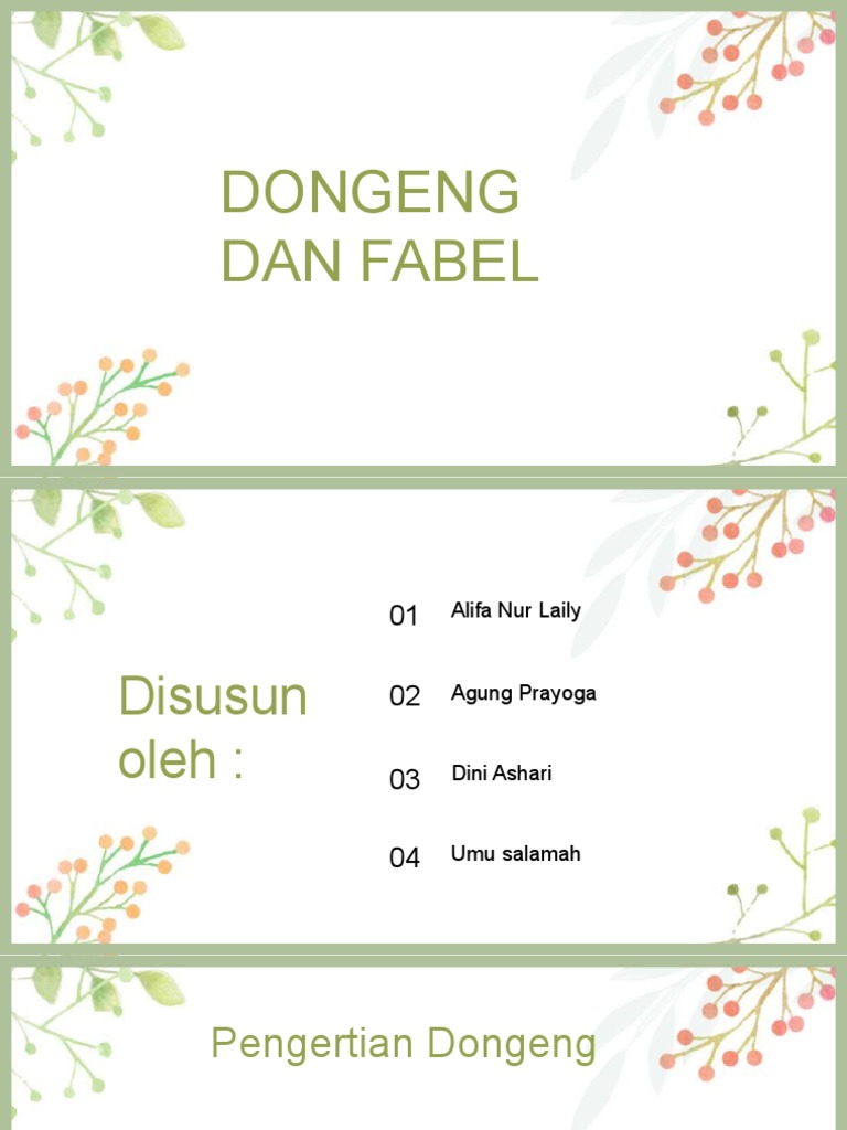 Pengertian dan Manfaat Dongeng Fabel | PDF