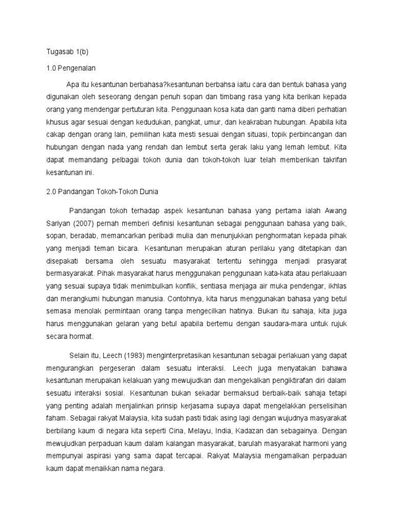 Kesantunan Berbahasa Menurut Tokoh | PDF | Kesehatan Holistik | Sains ...