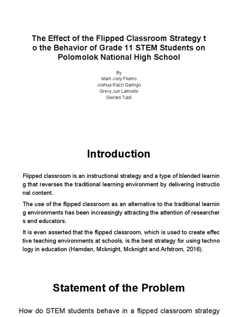 The Effect of The Flipped Classroom Strategy | PDF | Educational Technology | Classroom