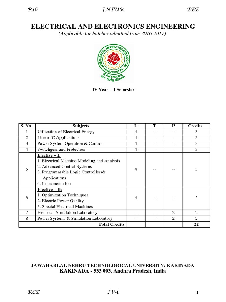 R16 - IV-i - EEE - Syllabus N Previous QPs | PDF | Operational Amplifier | Analog To Digital ...