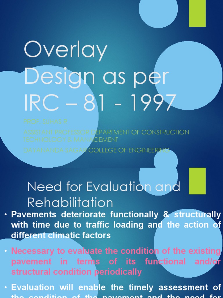 IRC Overlay Design - 21 March 2020 | PDF | Road Surface | Road