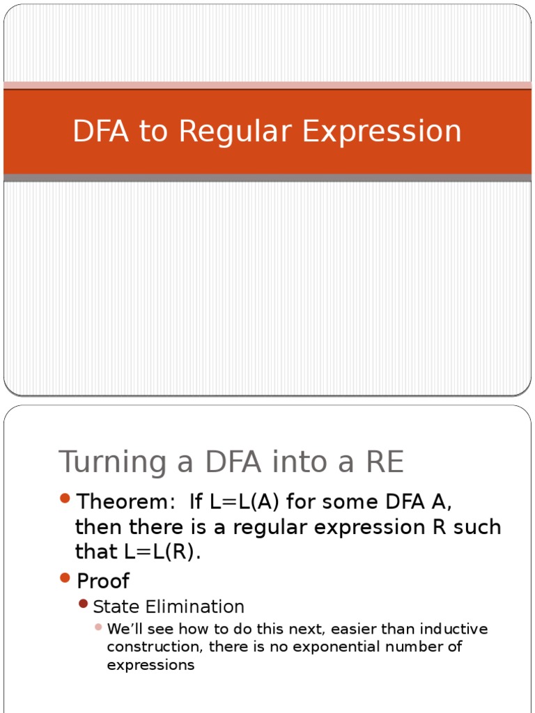 3 1 DFA To Regular Expression | PDF | Regular Expression | Formal Methods