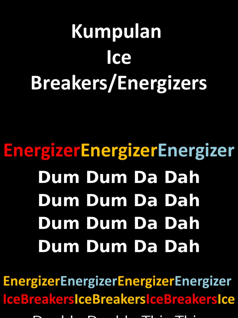 Kumpulan Energizer dan Ice Breakers | PDF