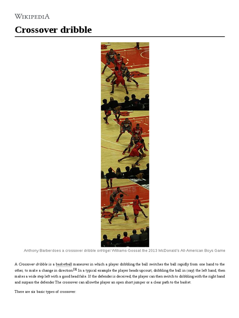 Crossover Dribble PDF | Download Free PDF | Ball Games | Team Sports