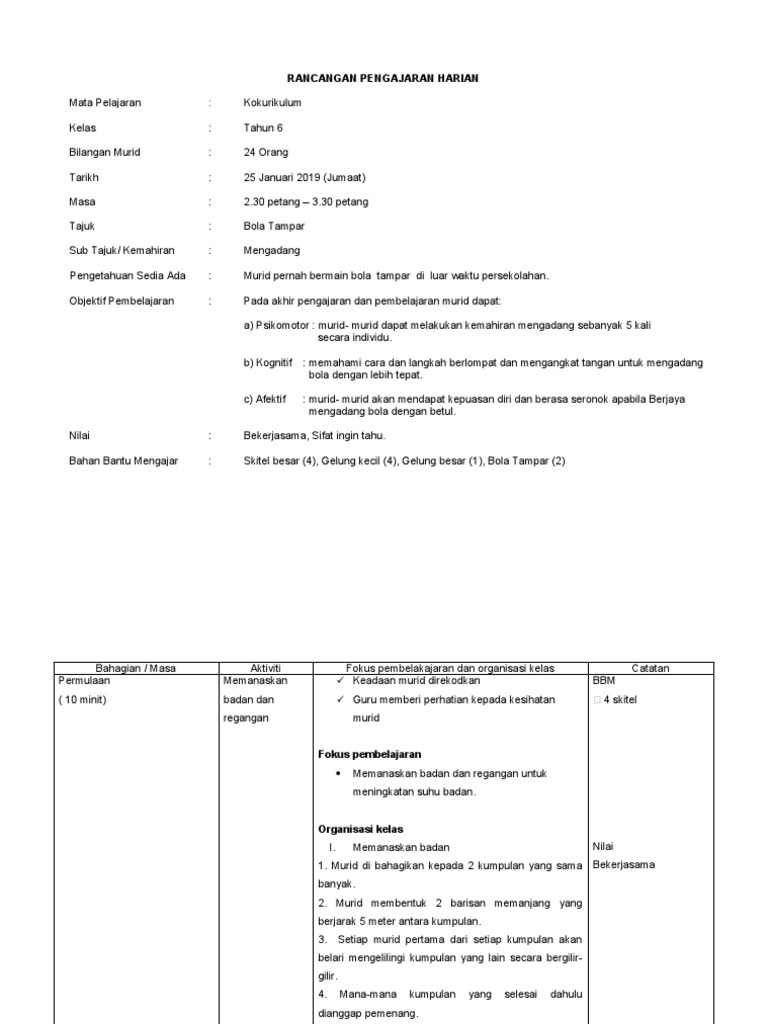 Assignment RPH BOLA TAMPAR | PDF