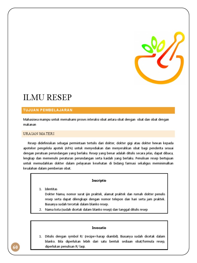 Ilmu Resep PDF | PDF
