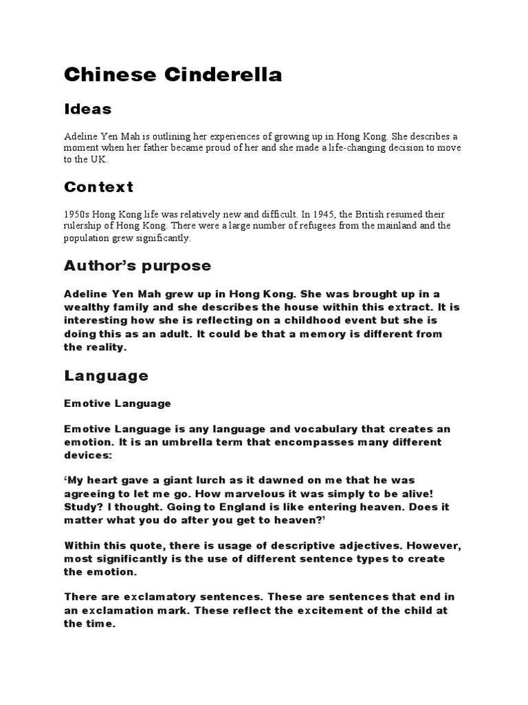 Chinese Cinderella # | PDF | Cognitive Science | Cognition