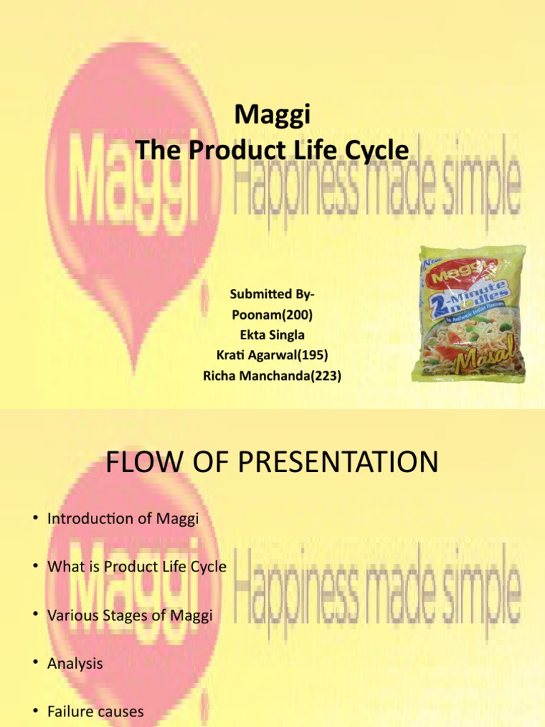PLC of Maggi | PDF
