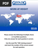 Work at Height Questions For Height Pass | PDF | Scaffolding ...