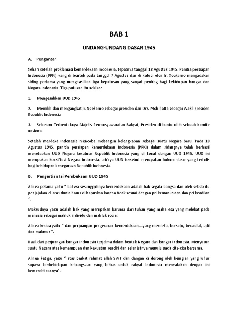 Undang Undang Dasar | PDF