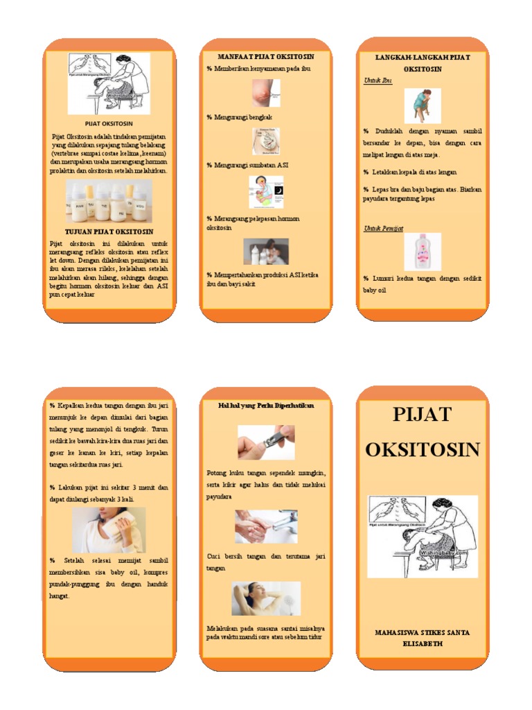 Leaflet Pijat Oksitosin | PDF