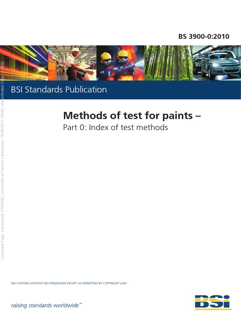 BS 3900-0-2010 | PDF | Paint | Physical Sciences
