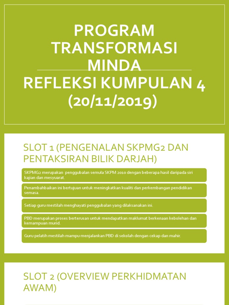 Program Transformasi Minda | PDF