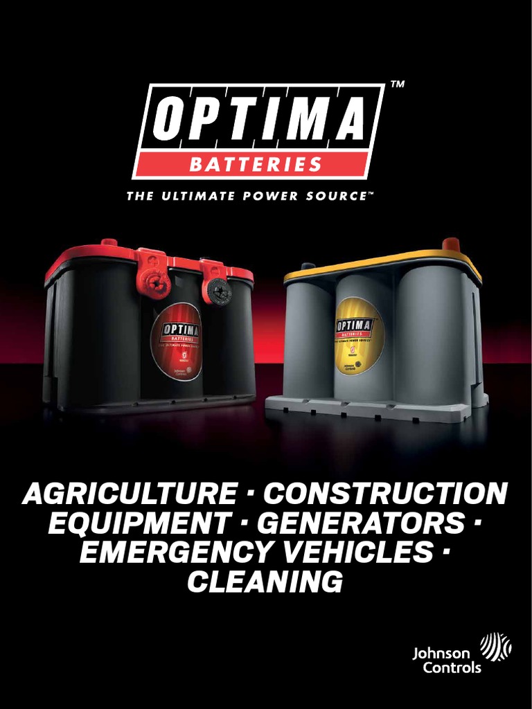 Optima Commercial Datasheet PDF | PDF | Battery Charger | Galvanic Cells