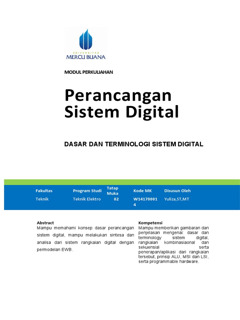 Perancangan Sistem Digital | PDF