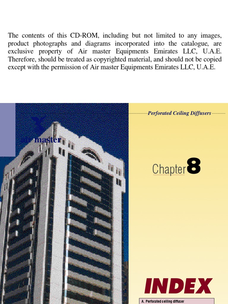 8 Perforated Ceiling Diffuser PDF | PDF | Specification (Technical Standard) | Duct (Flow)