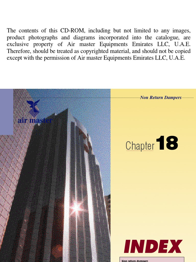 Non Return Damper PDF | PDF | Duct (Flow) | Pipe (Fluid Conveyance)