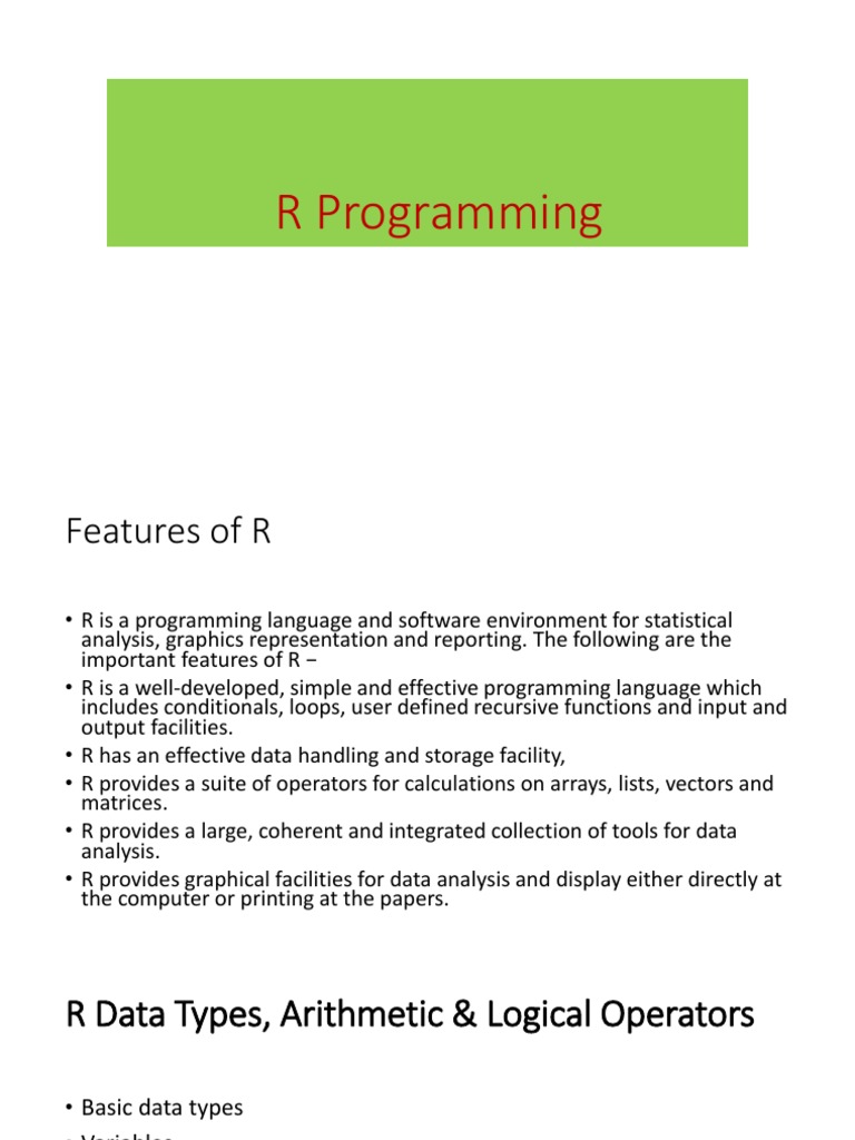 R Programming Pdf Pdf Array Data Structure Categorical Variable 1195