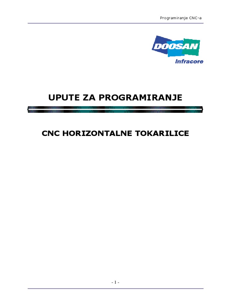 CNC Programiranje Lynx | PDF