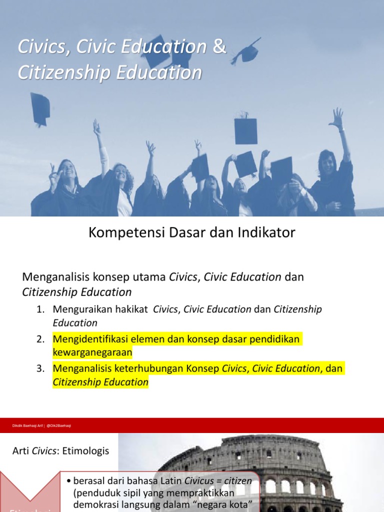Pengertian dan Ruang Lingkup Civic Education | PDF | Politik | Ilmu Sosial