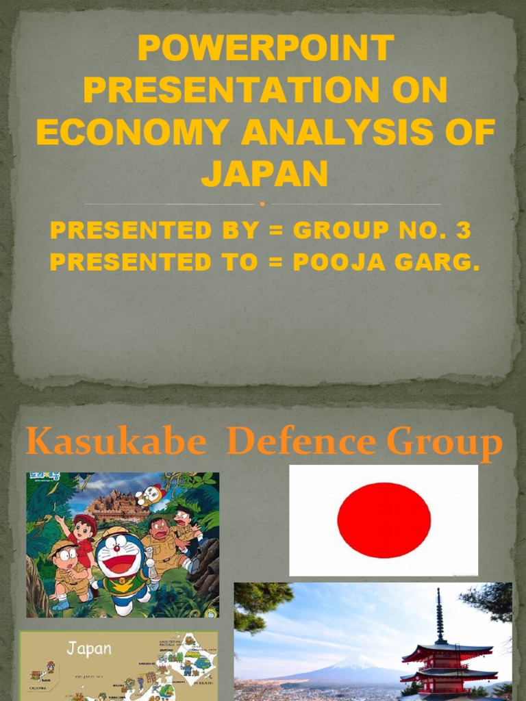 Powerpoint Presentation On Economy Analysis of Japan | PDF