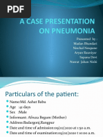 Case Study Pneumonia | PDF | Lung | Pneumonia