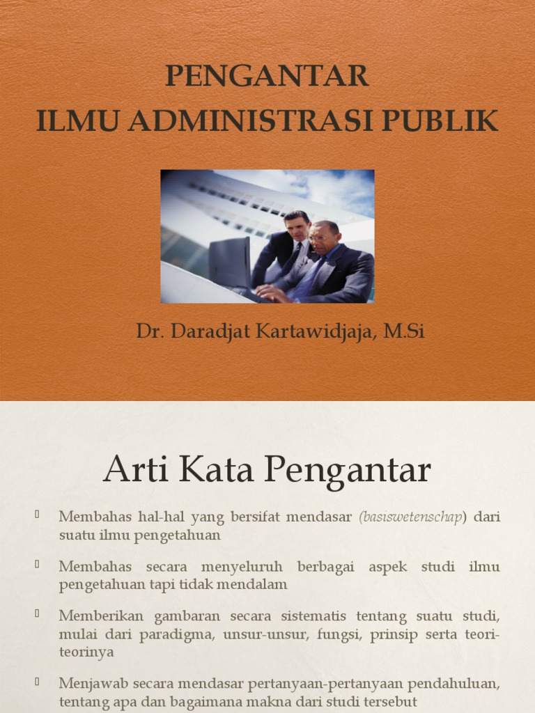 Pengantar Administrasi Publik | PDF