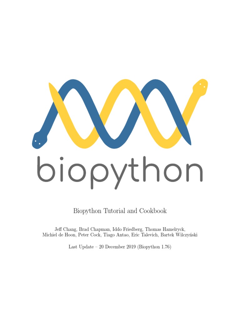 Bio Python | PDF | Protein Data Bank | Cluster Analysis