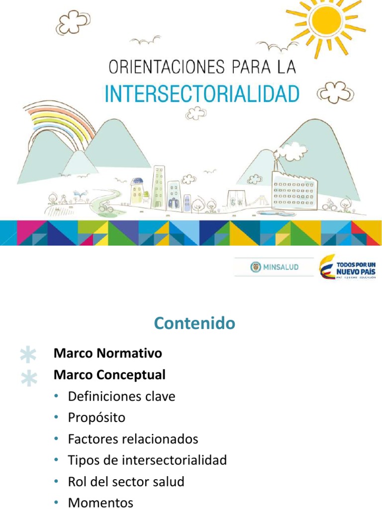Presentacion Intersectorialidad | PDF | Conocimiento | Bienestar