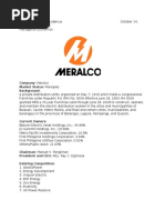 MERALCO History | PDF | Manila | Economies