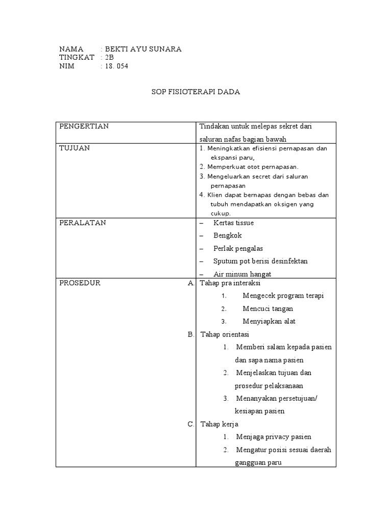 Fisioterapi Dada (18.054) | PDF | Kesehatan Holistik